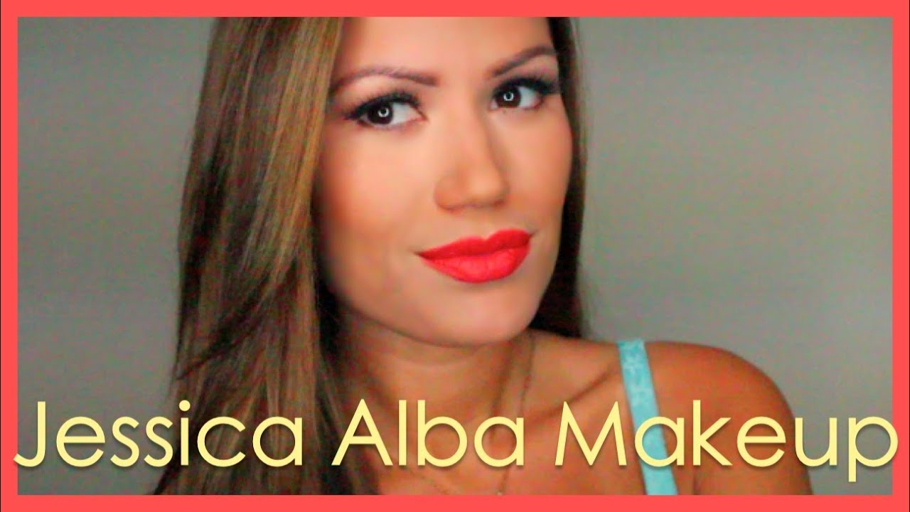 Jessica Alba Golden Globes Makeup Tutorial - YouTube