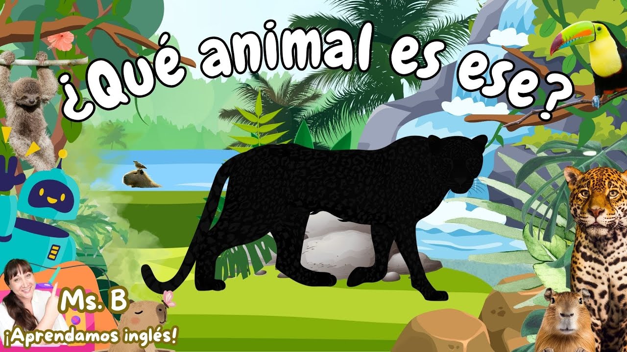 Aprende inglés con animales de la selva amazónica | Videos educativos ...