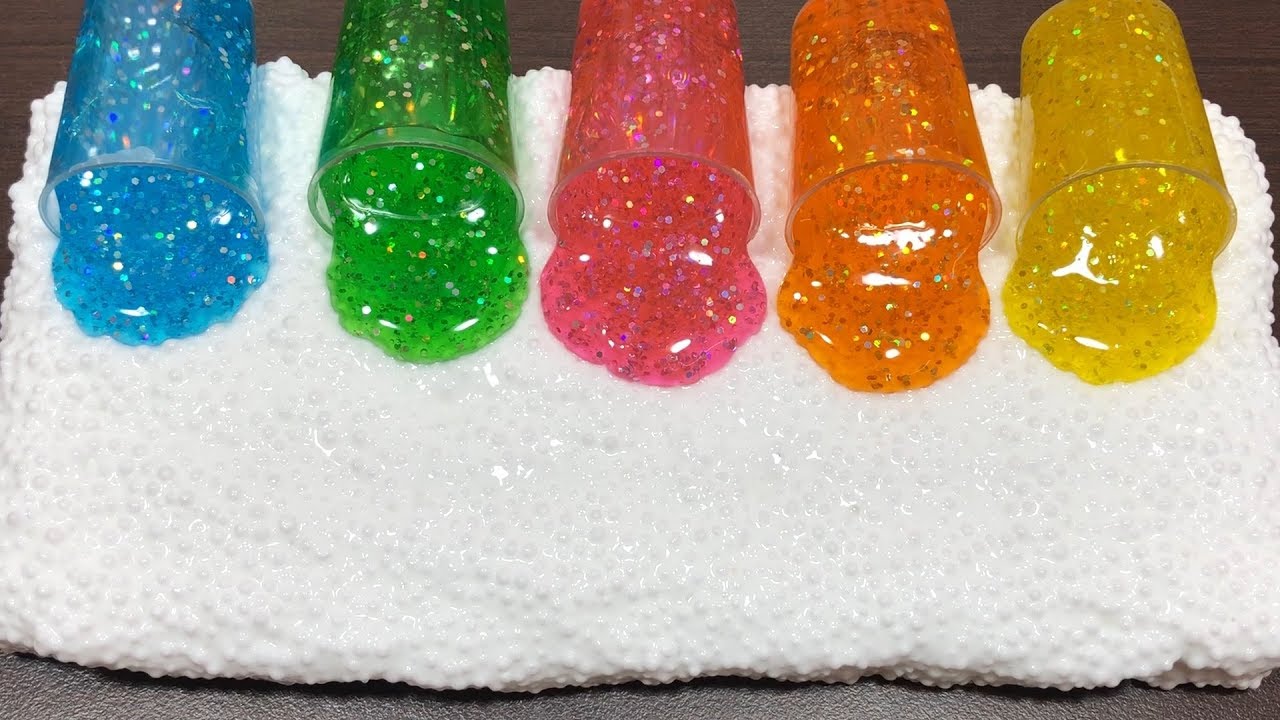 Rainbow Slime Mixing 🌈 Satisfying Slime Video #1 - YouTube