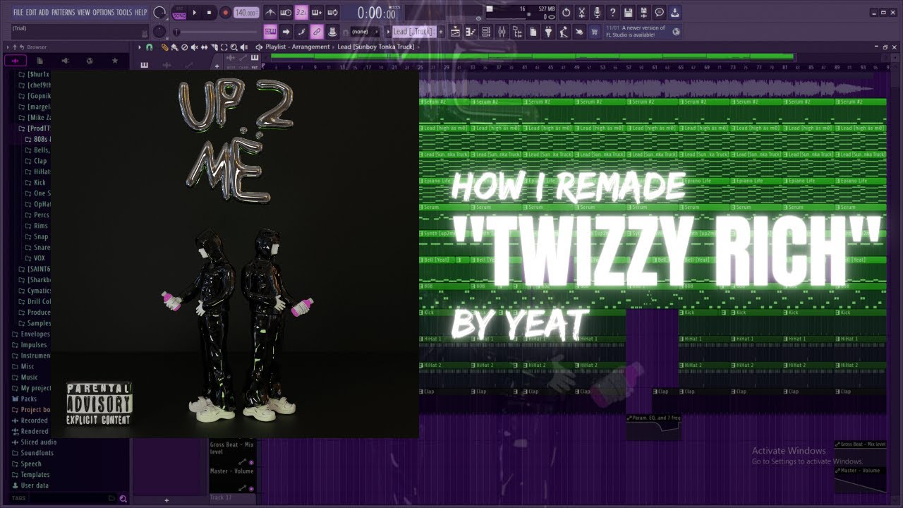 How I remade 'Twizzy Rich' by Yeat | 32.-04% Accurate - YouTube
