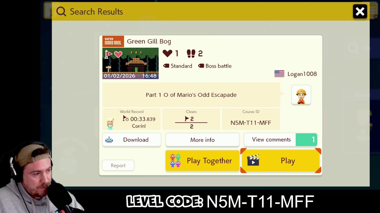 December Supporter Request Line! Family Friendly SMM2 | Nintendo Switch ...