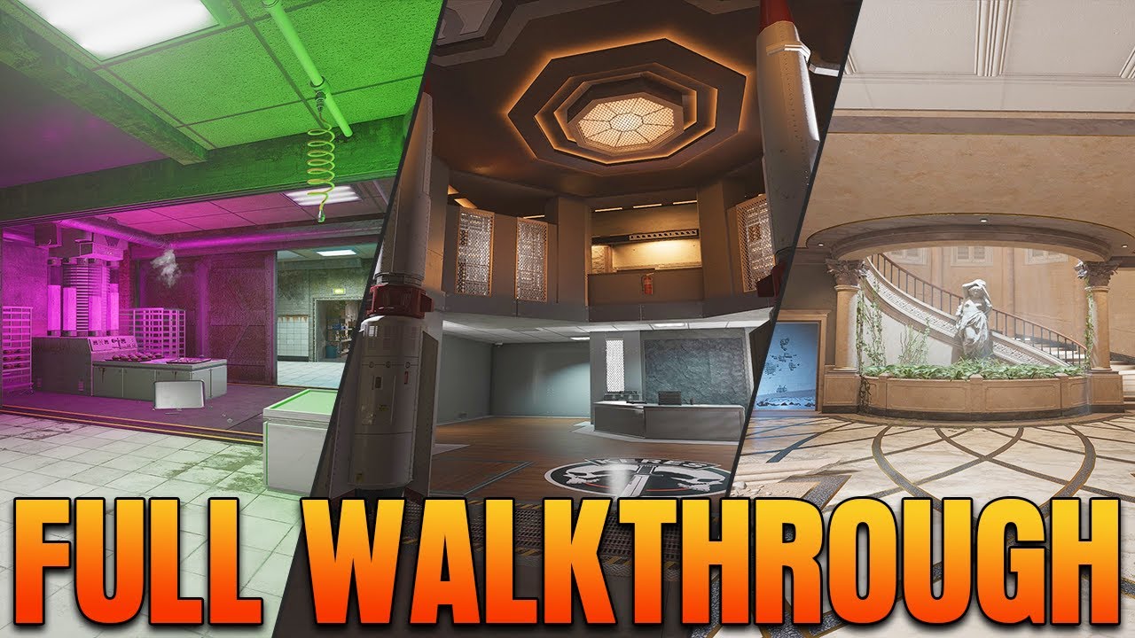 MODERNISED MAPS TOUR - Full Walkthrough On All 3 Maps - Rainbow Six ...