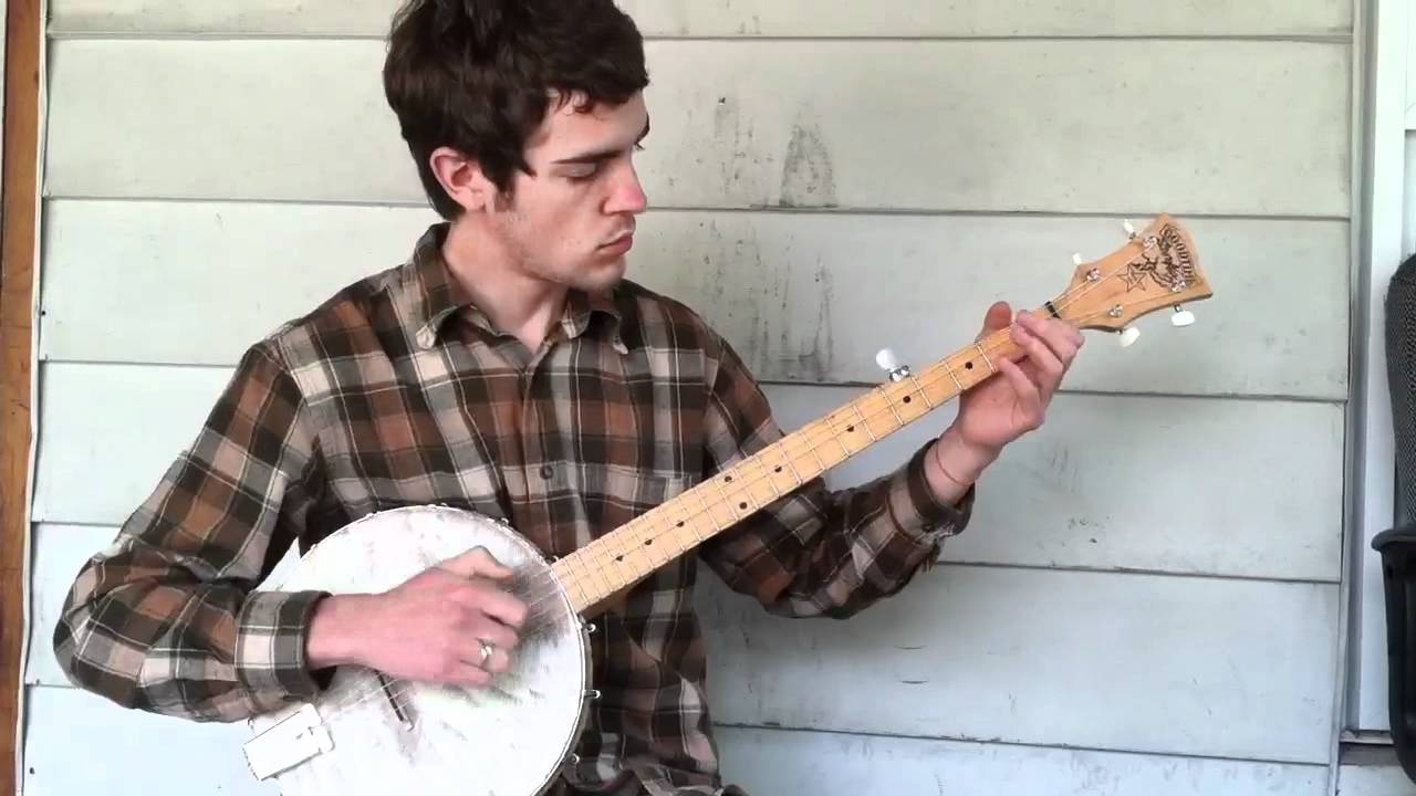 Goat skin banjo test - YouTube