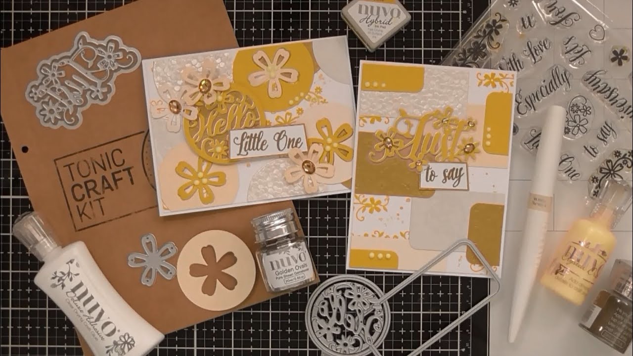 Tonic Craft Kit #30 Spring Sentiments Patchwork Cards :D - YouTube