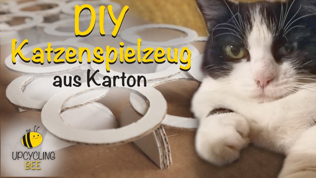 DIY: Katzenspielzeug aus Karton | Fummelbrett - Die Blume | Upcycling ...