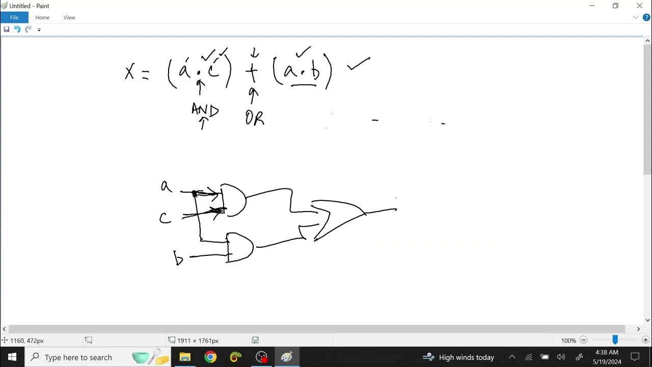logic circuit from Boolean Algebra - YouTube