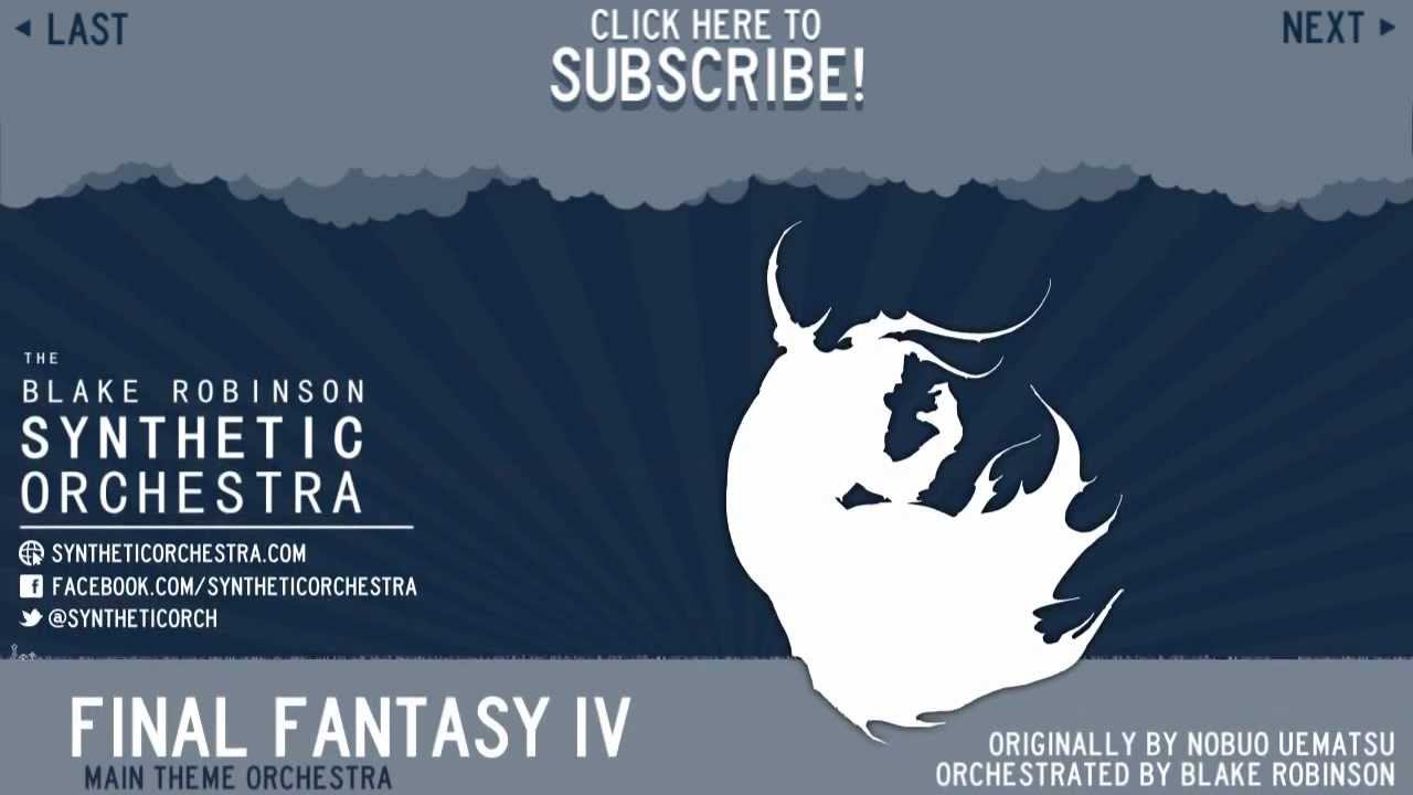 Final Fantasy IV - Main Theme Orchestra - YouTube