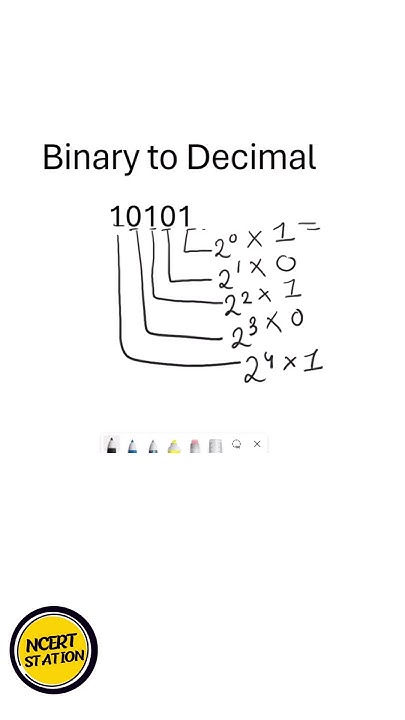 Binary to Decimal conversion || Shorts #binarytodecimal #shorts - YouTube