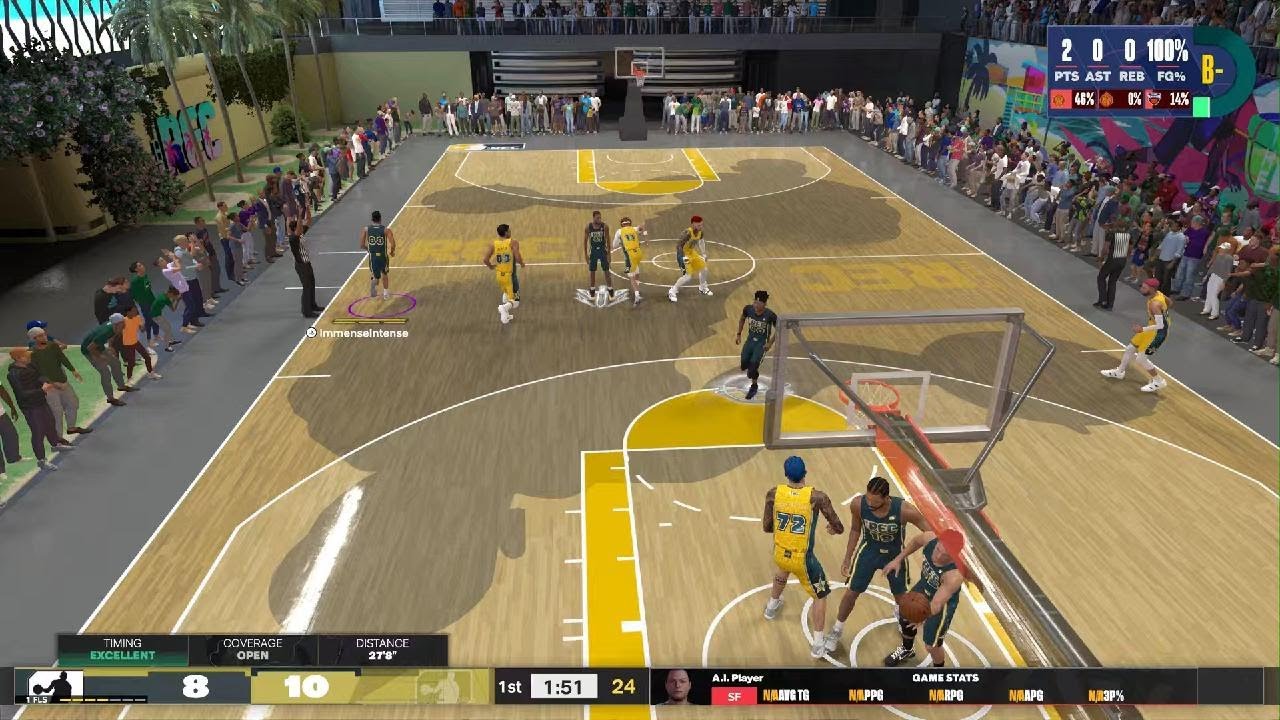 NBA 2K24 REC w/ Eman Ramz & Simba (got posterised) - YouTube