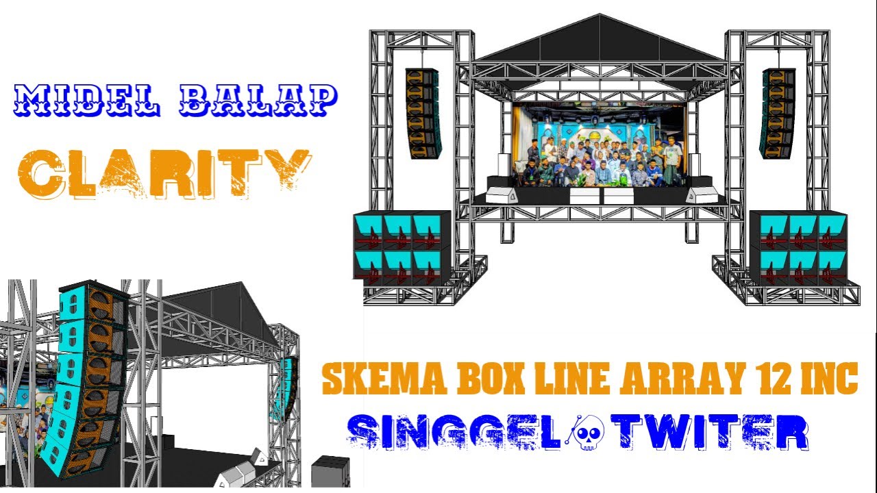 skema box line array 12 inc - YouTube