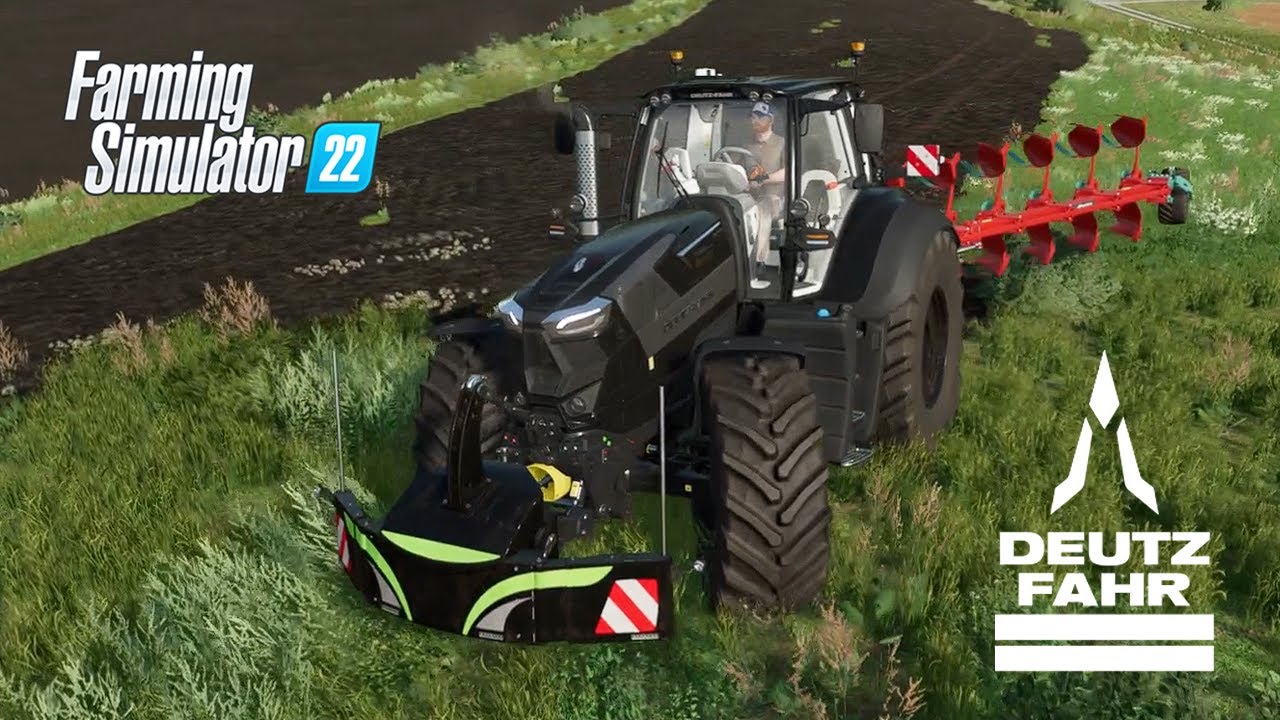 Kverneland Ecomat Plow & Deutz Fahr 7250 TTV HD - Farming Simulator 22 ...