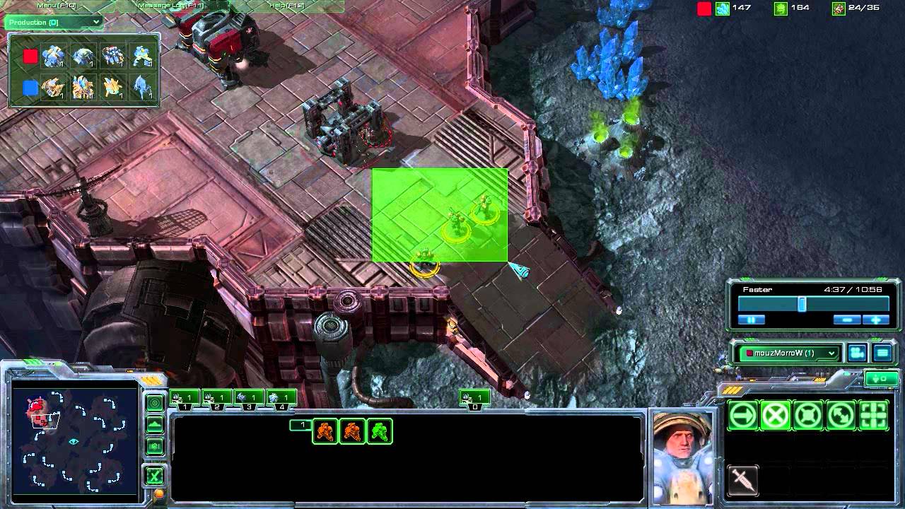 StarCraft 2 - [T] Marine Banshee - Strategy - YouTube