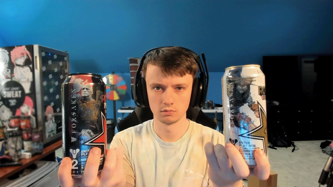 I Tried 6 Year Old Destiny 2 Forsaken Rockstar Cans... - YouTube