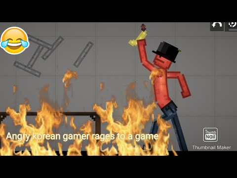 Angry korean gamer rages to a game - YouTube