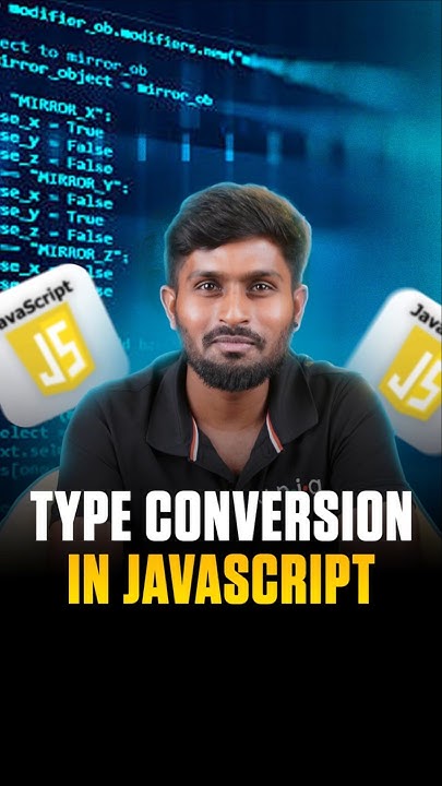 What is TYPE CONVERSION in Javascript | #shorts - YouTube