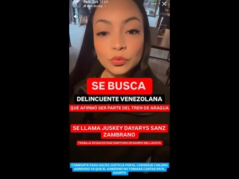 SE BUSCA VENEZOLANA LLAMADA JUSKEY DAYARYS SANZ ZAMBRANO TREN DE ARAGU ...