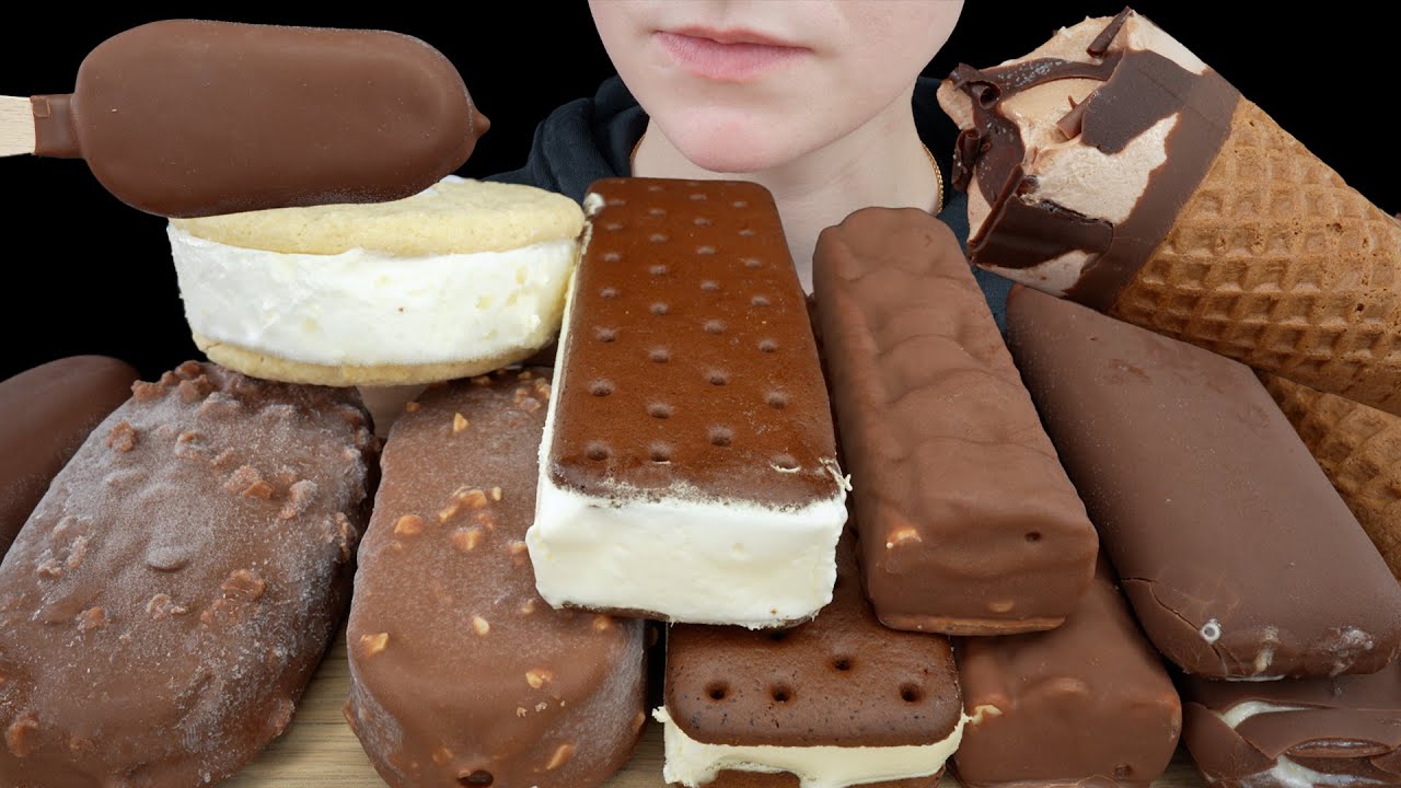Asmr Chocolate Ice Cream Magnum Haagen Dazs Mandm Cookie Sandwich