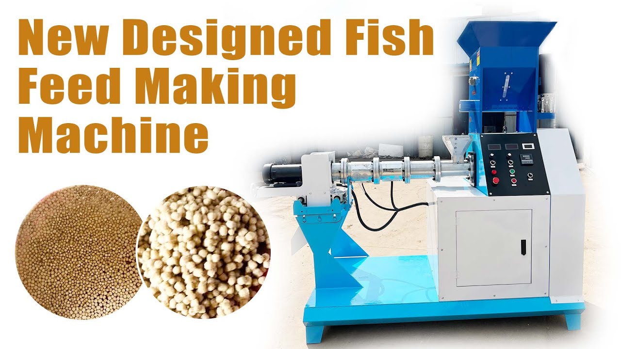 New Fish Feed Pellet Machine for Floating Fish Feed Making: Fish Feed ...