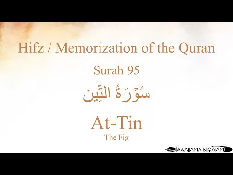 Hifz / Memorize Quran 95 Surah At-Tin by Qaria Asma Huda with Arabic Text and Transliteration