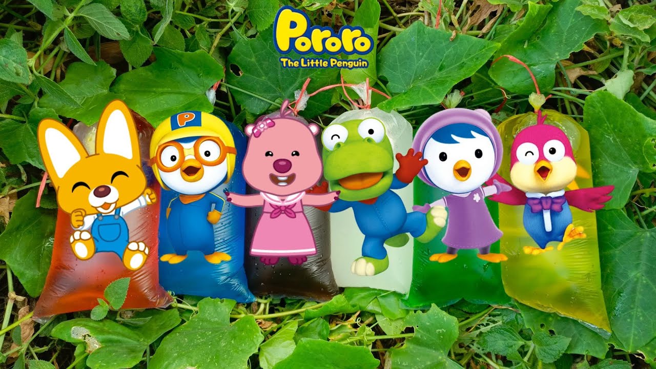 Pororo || Menemukan Air Warna Warni, Belajar Warna Bersama Crong, Poby ...