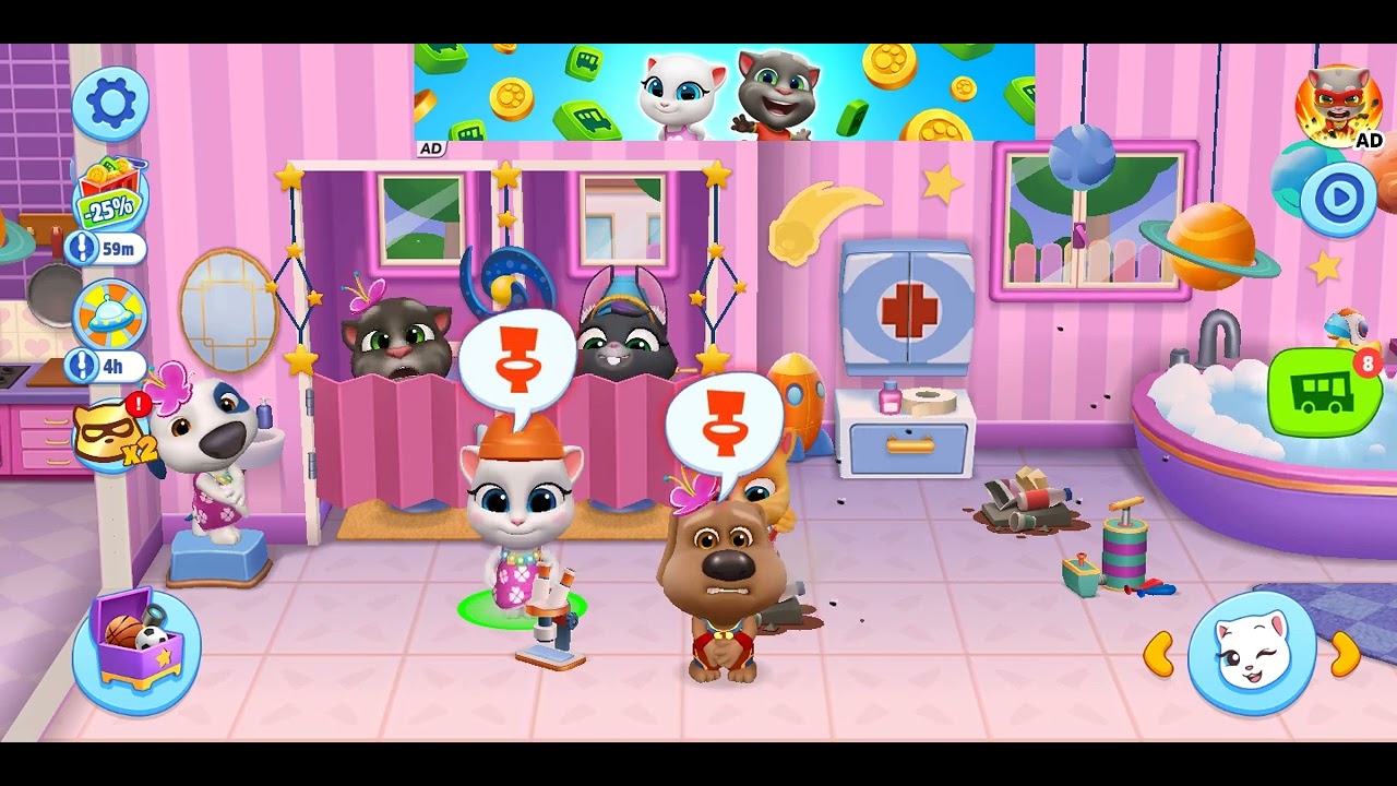 my talking Tom friends gameplay part 102 video enjoy for mucal # ...