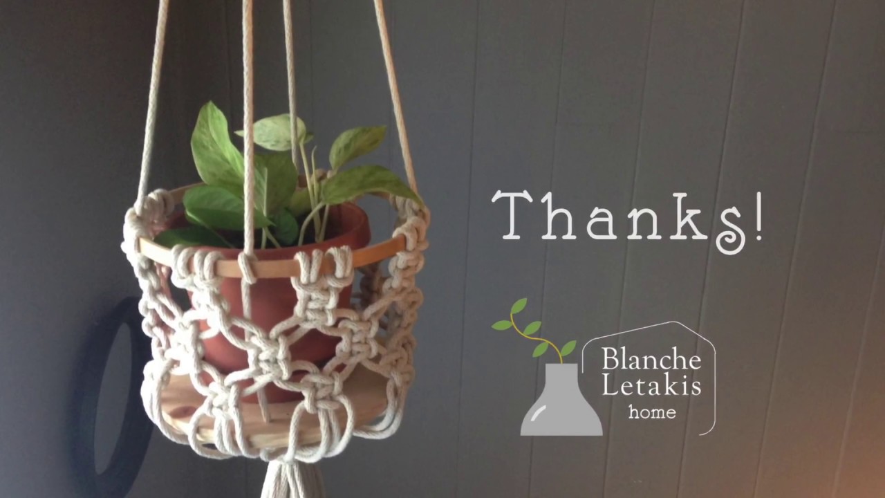 Macrame Planter DIY (short version) - YouTube