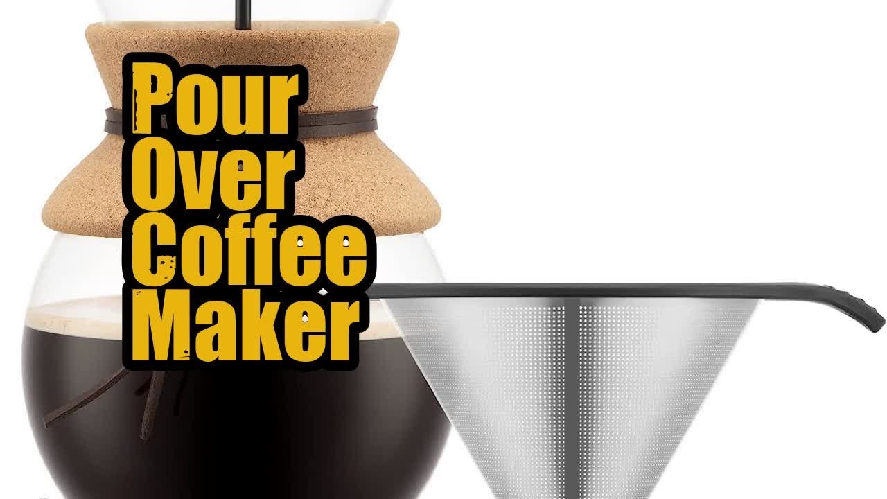 Review BODUM Pour Over Coffee Maker with Permanent Filter New Cork ...