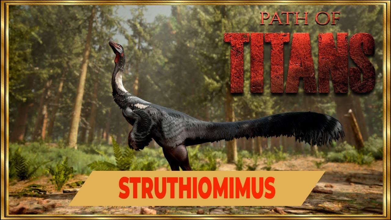 path of titans 🎮| struthiomimus | gameplay español - YouTube