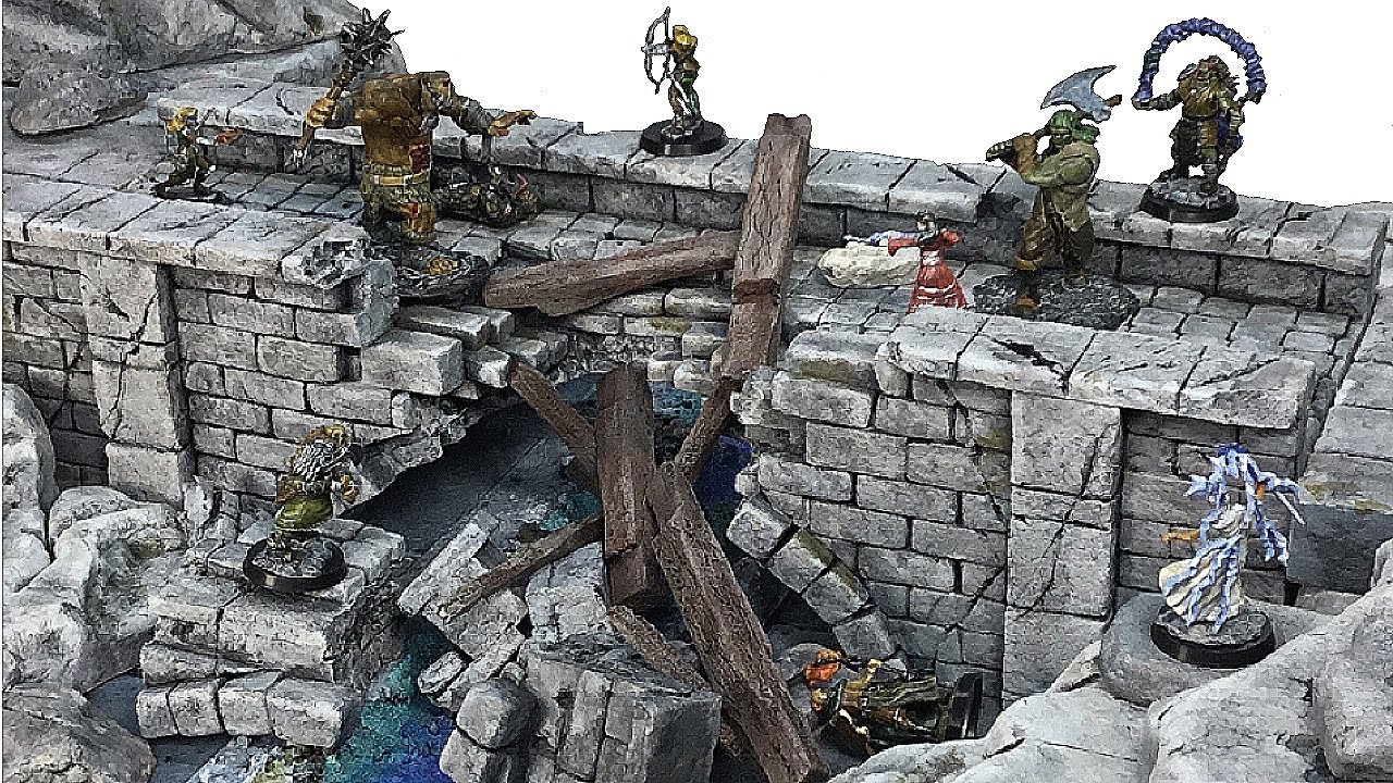 Dungeons & Dragons Terrain - Homemade scenery - Bridge battle setup ...