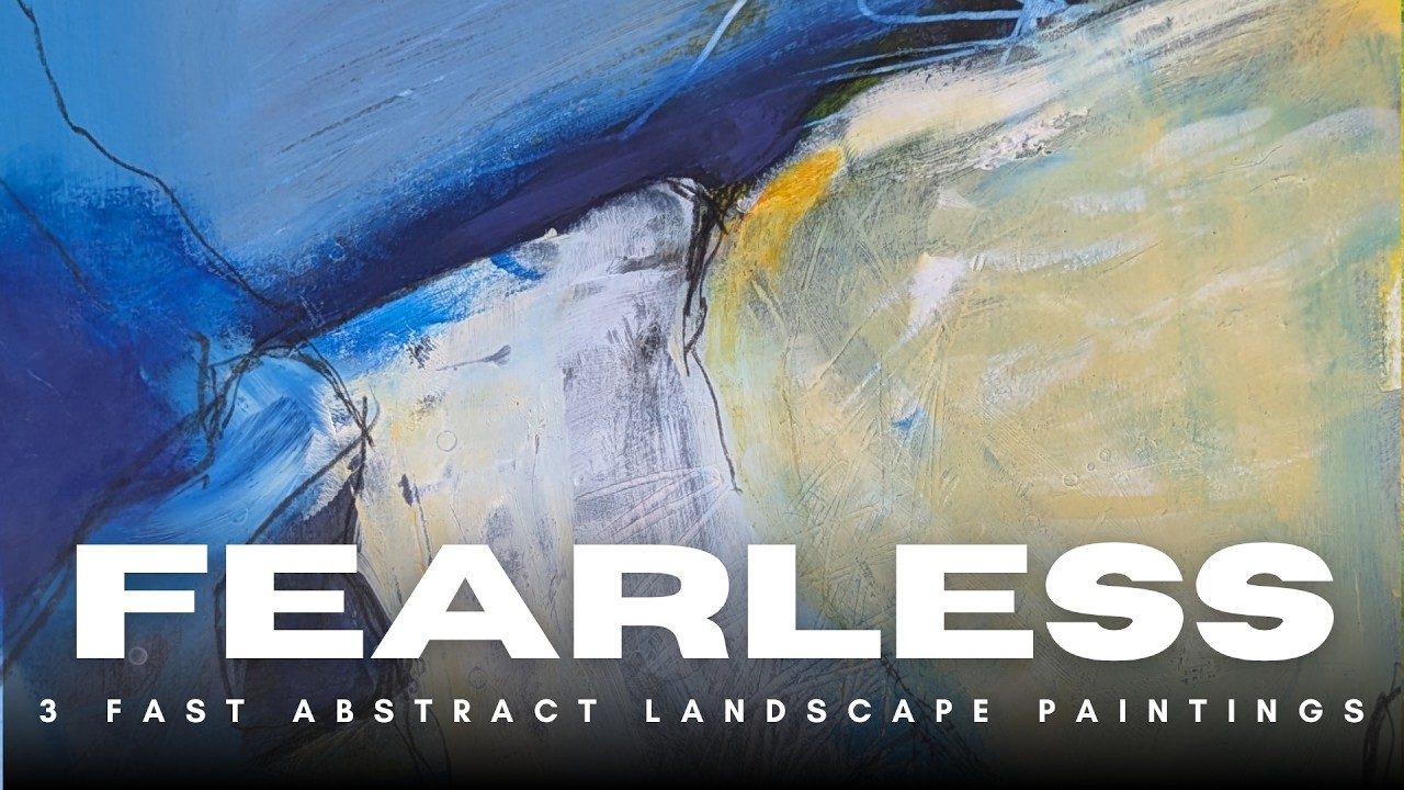 3 Fast & Fearless Abstract Landscape Paintings | Same Colors, Totally ...