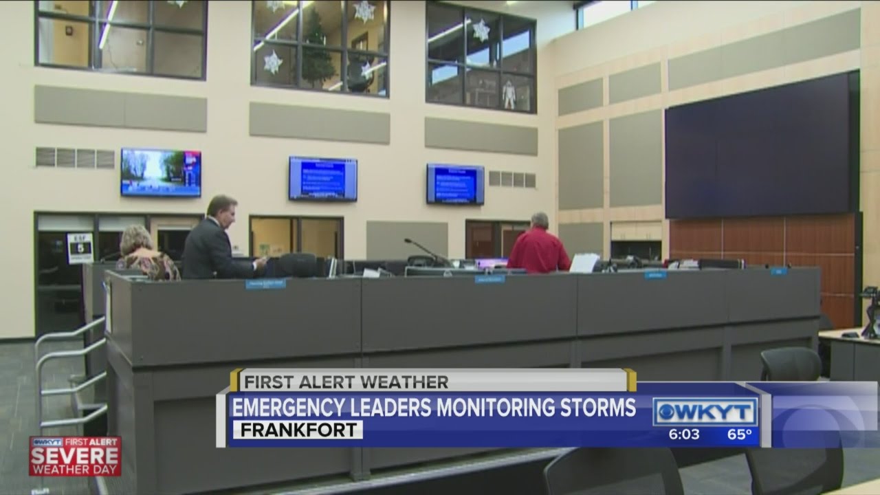 Emergency leaders monitor storms - YouTube