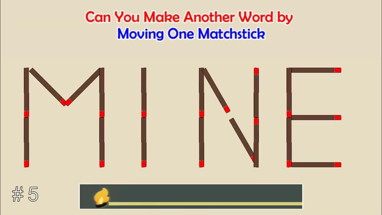Can You Make Another Word From The Existing One Matchstick Word can-you-make-another-word-from-the-existing-one-matchstick-word