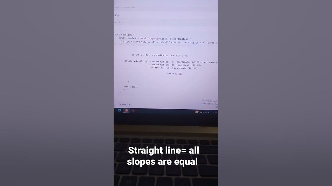 Straight Line With Leetcode Youtube
