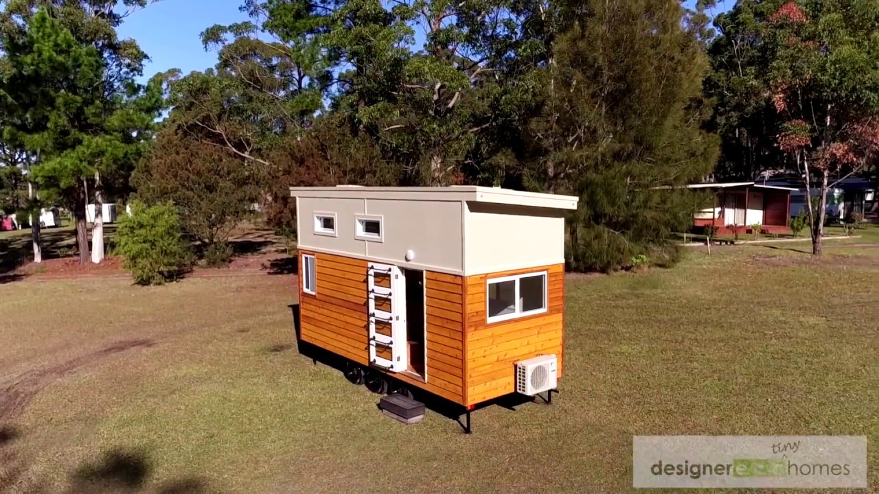 Flat Roof Tiny Home - YouTube