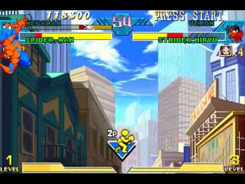 Marvel vs Capcom Mega Man/Spider-Man Playthrough 1/3 - YouTube
