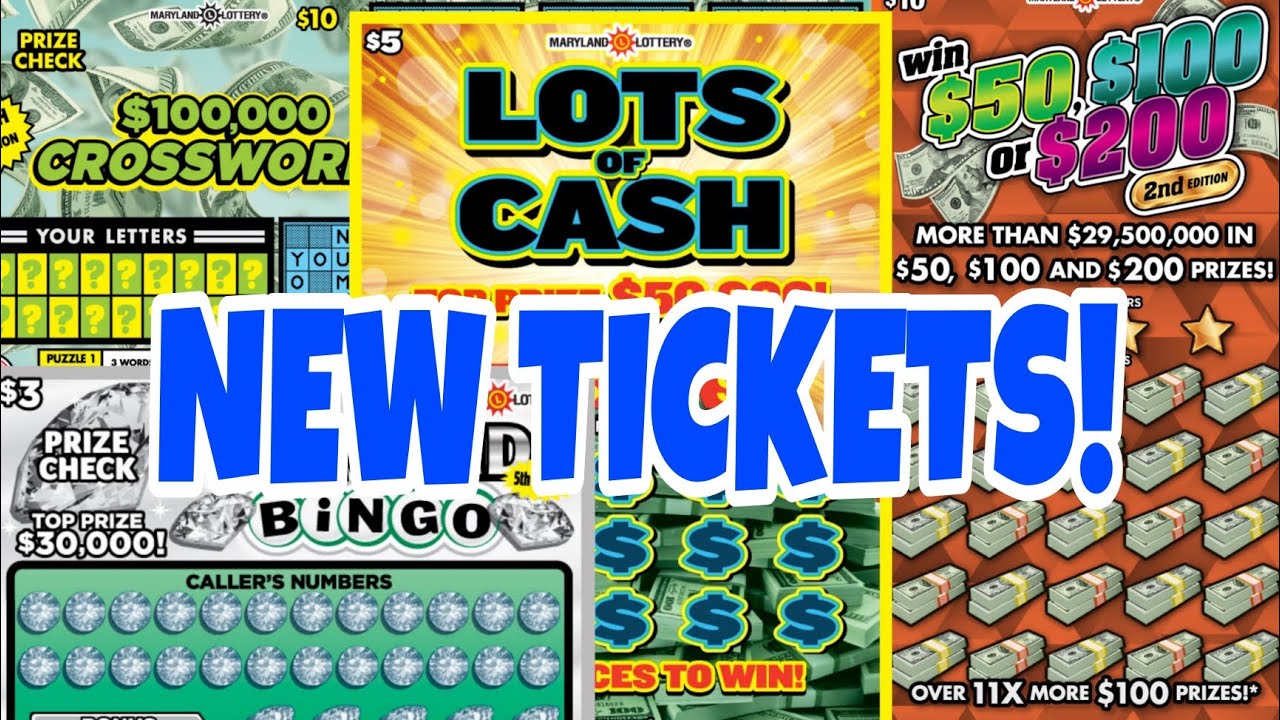 NEW LOTTERY SCRATCH OFF TICKETS | MD LOTTERY JUNE 2024 RELEASE # ...