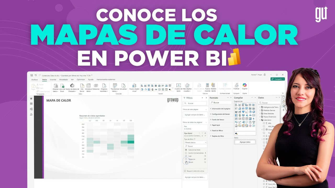 Mapas de calor en Power BI - YouTube