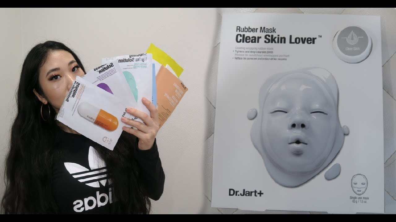Dr.Jart+ Sheet Mask Review | Rubber Mask First Impression - YouTube