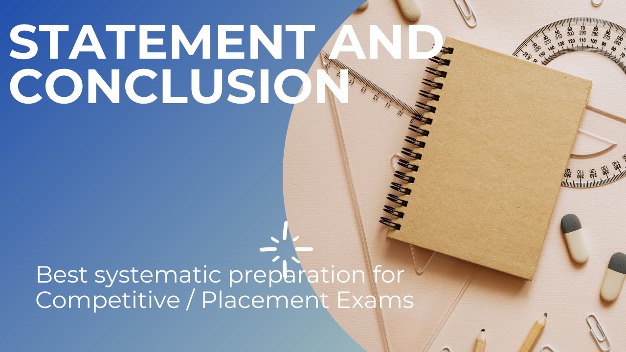 Statement And Conclusion Solved Examples - YouTube