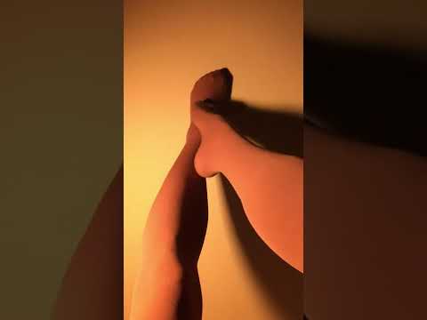 Golden Nylon Legs Selfie