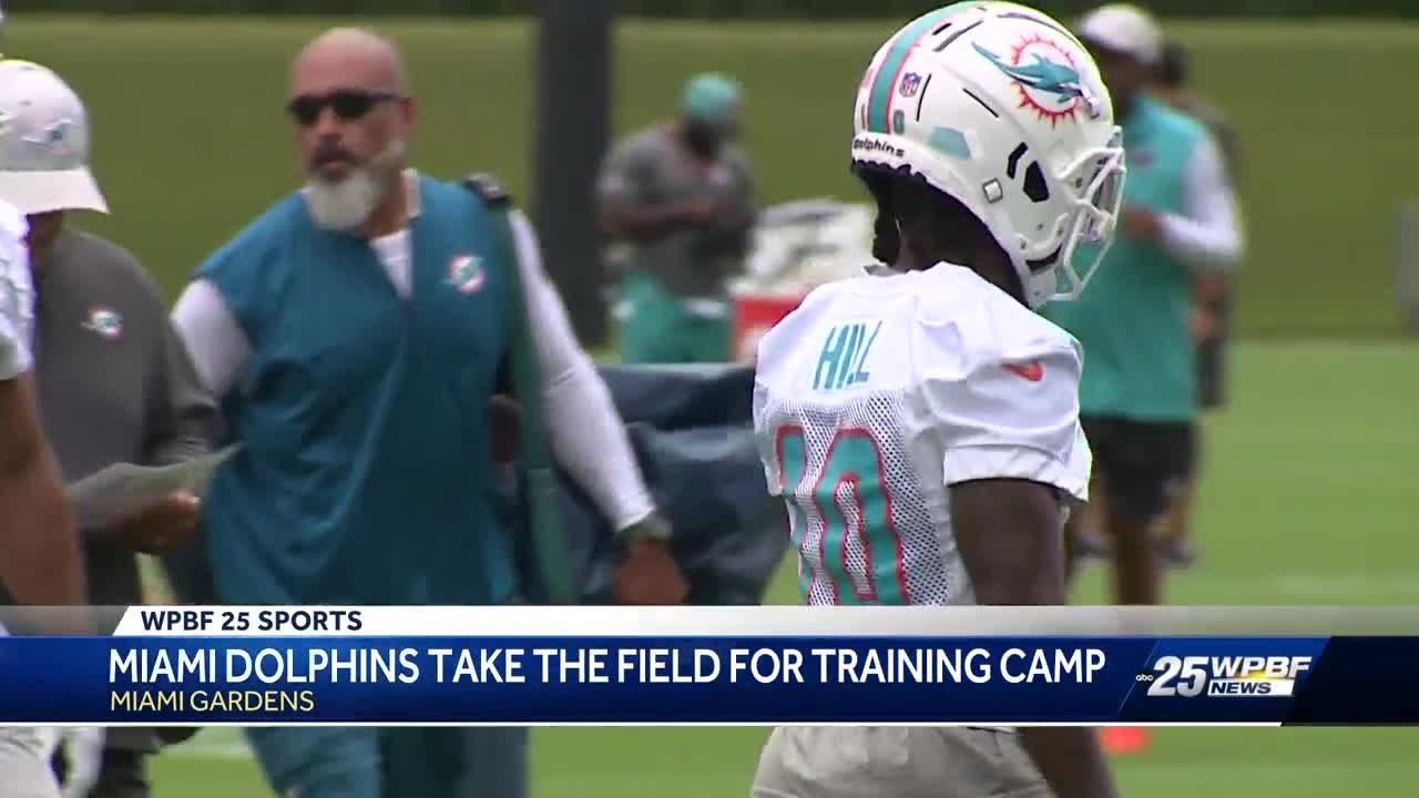 Dolphins first day of training camp - YouTube