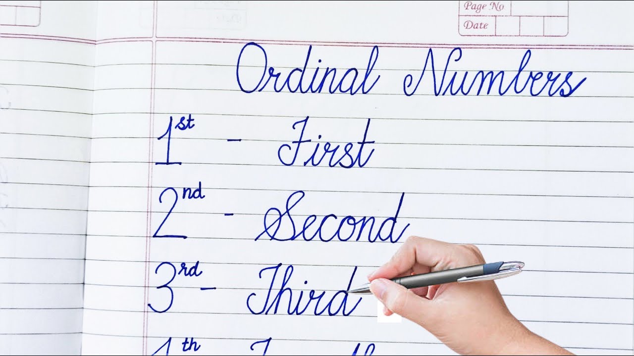 Ordinal Numbers In Cursive Writing Cursive Writing Practice Ordinal Ordinal Numbers In Cursive Writing Cursive Writing Practice Ordinal