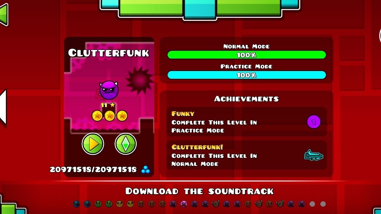 Clutterfunk 100% (ALL COINS) - YouTube
