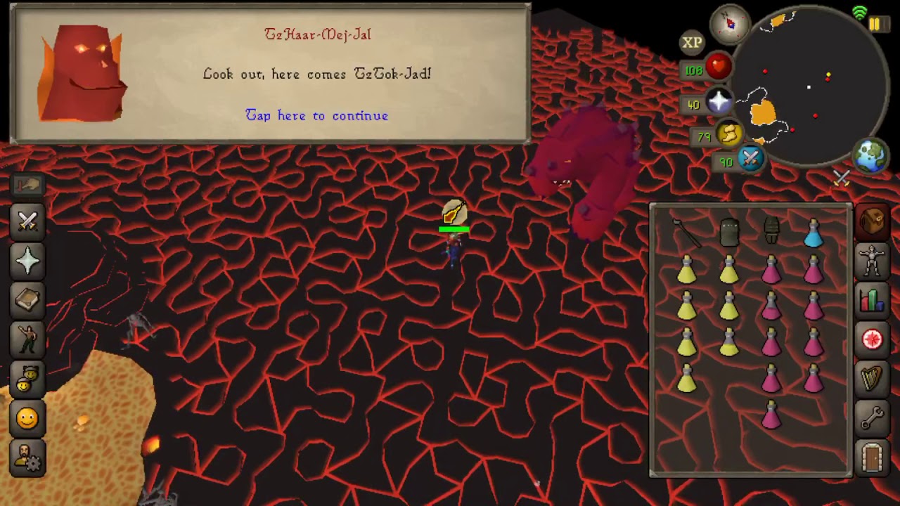 Jad Fight Osrs Mobile Fight Caves Final Wave - YouTube