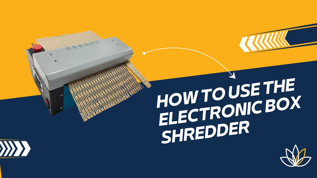 How To Use The Electronic BOX Shredder Machine - YouTube