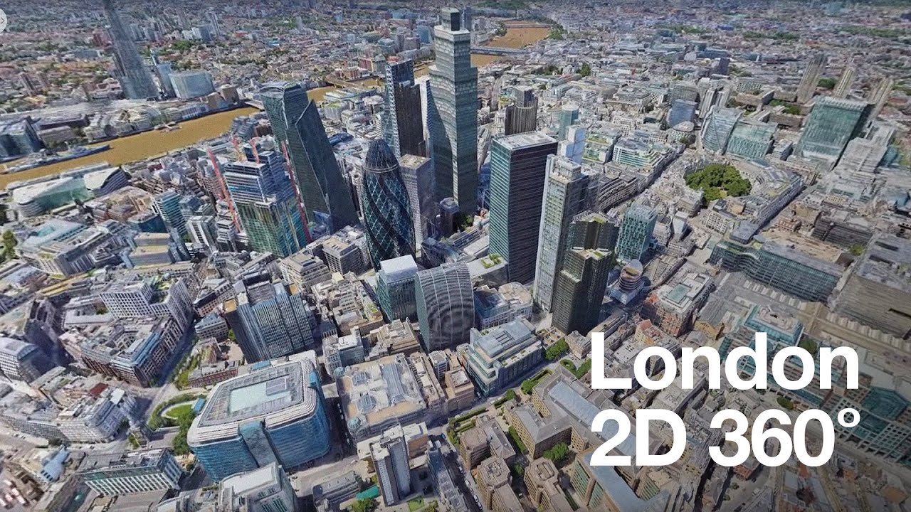 Tour of London 360 2D 4K Created With Google Earth Studio (Beta) - YouTube