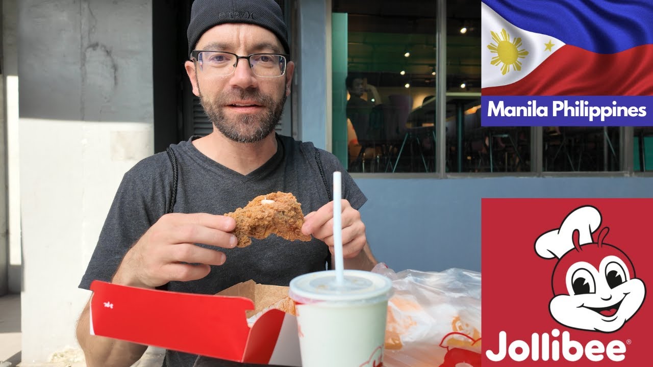 MY FIRST TIME eating Jollibee in Manila Philippines 🇵🇭 - YouTube
