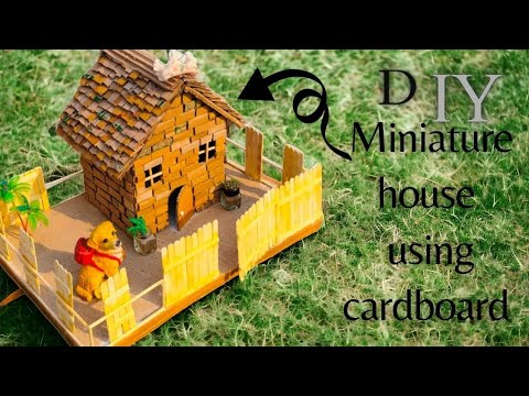DIY - CARDBOARD HOUSE | HOW TO MAKE SMALL CARDBOARD HOUSE | BEAUTIFUL ...