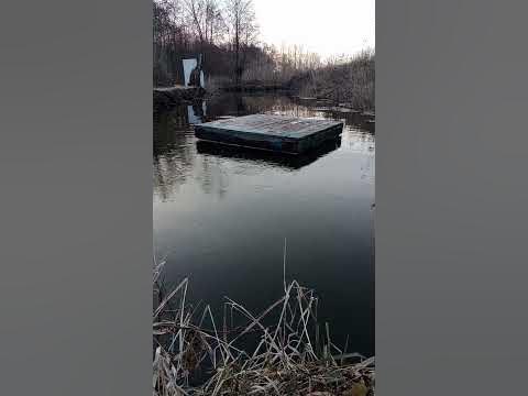 Плот для Рыбалки. Пруд на Даче! Raft on Pond. #pond #raft #fishing ...