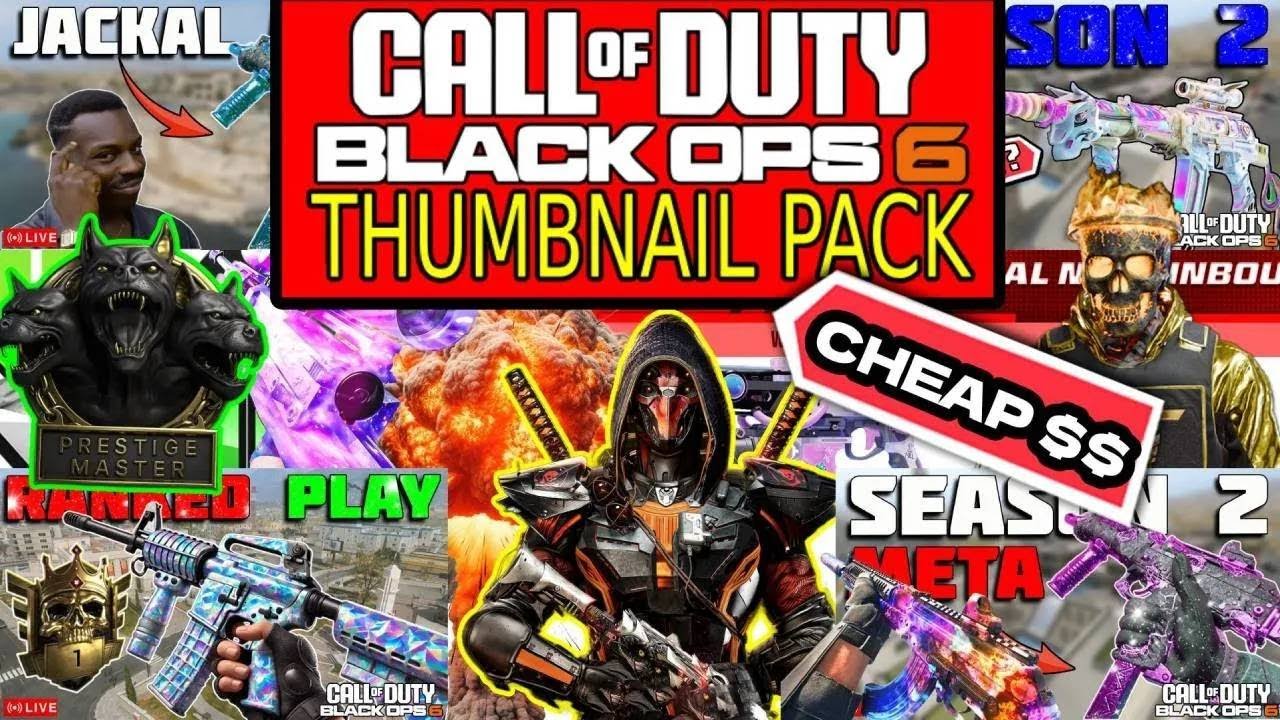 Call of Duty BLACK OPS 6 ULTIMATE THUMNAIL BUNDLE | BO6 & WZ3 PACK FOR ...